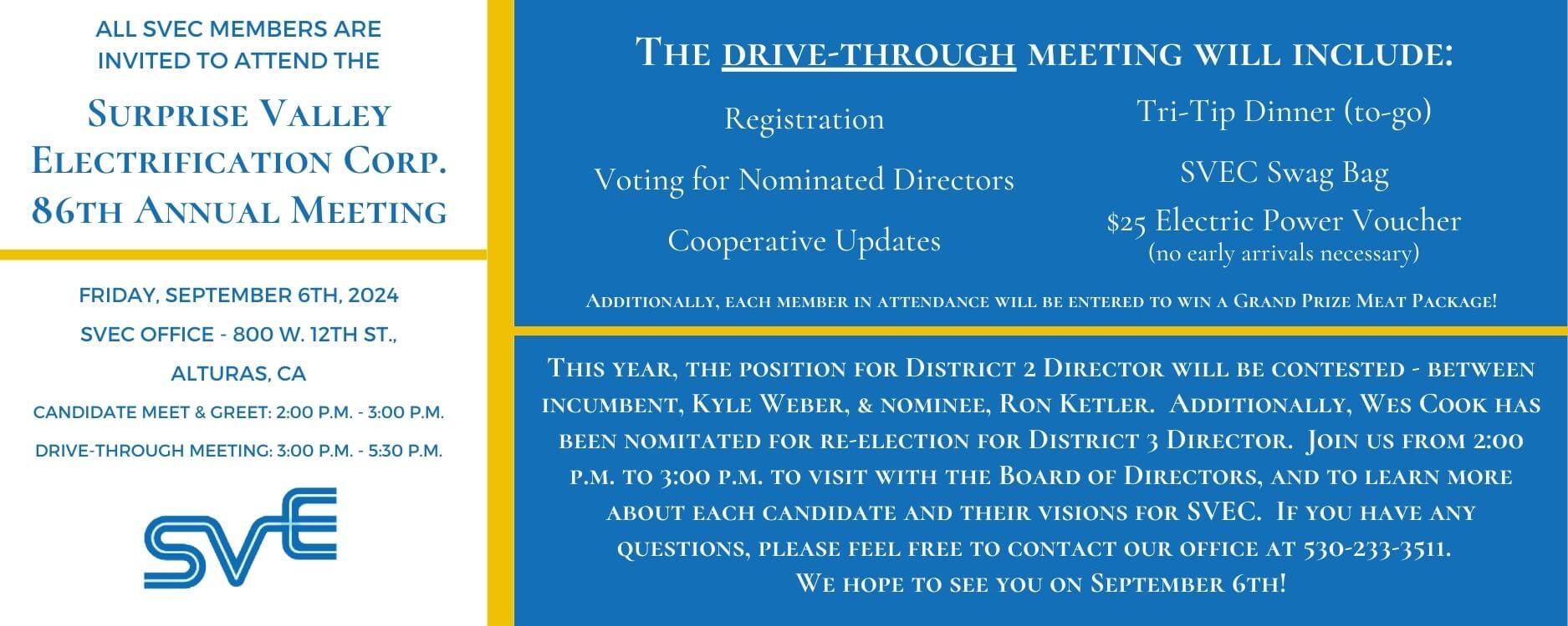 Annual Membership Meeting | Surprise Valley Electrification Corp